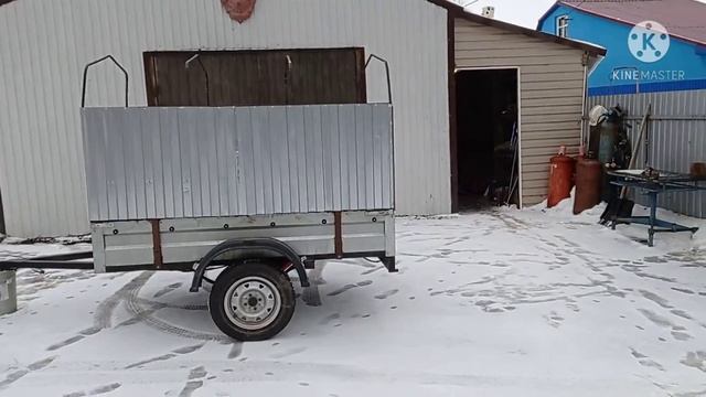 Как увеличить прицеп. Как переделать прицеп.Как увеличить борт прицепа своими руками. Переделка_.mp4