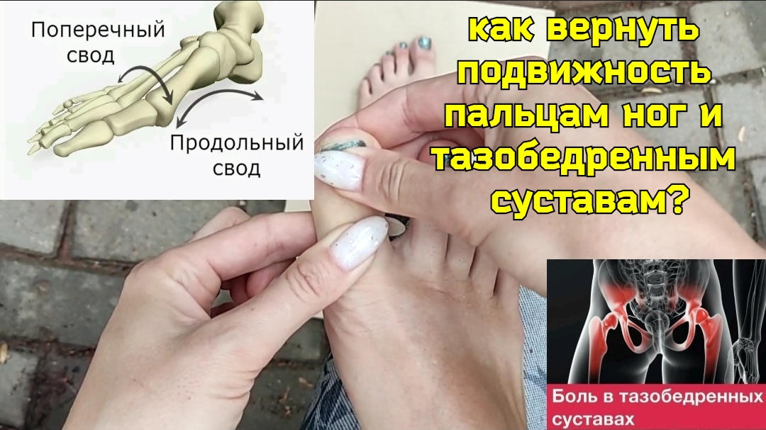 Как пальцы ног дают жизнь тазобедренным суставам? Почему нужны специальные упражнения?