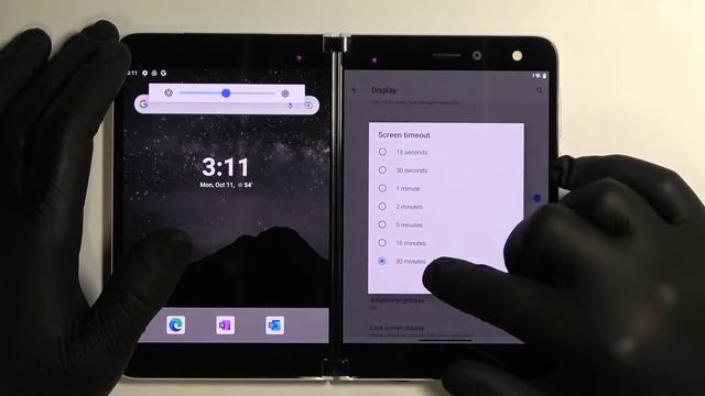 How to Find Display Settings on MICROSOFT Surface Duo - Open Display ...