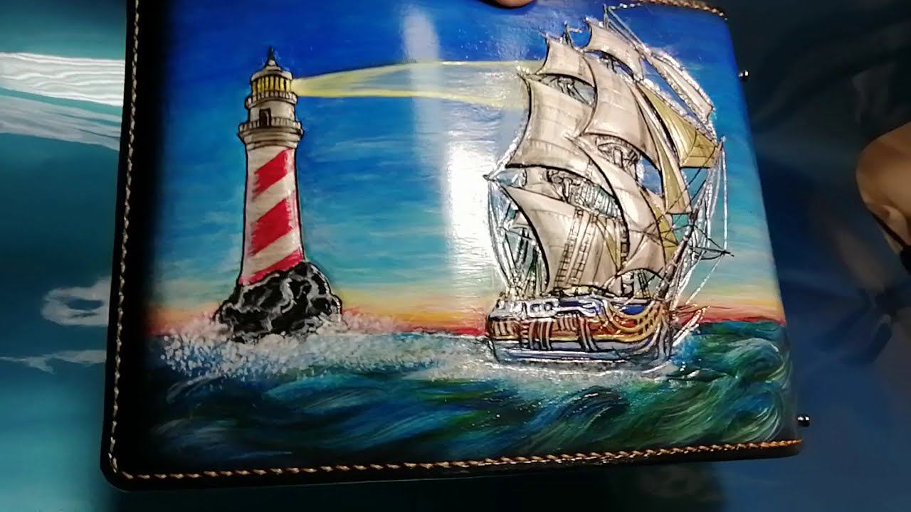 Ключница-портмоне. Изделия из кожи. СКСтиль. Видео обзор: На закате дня.