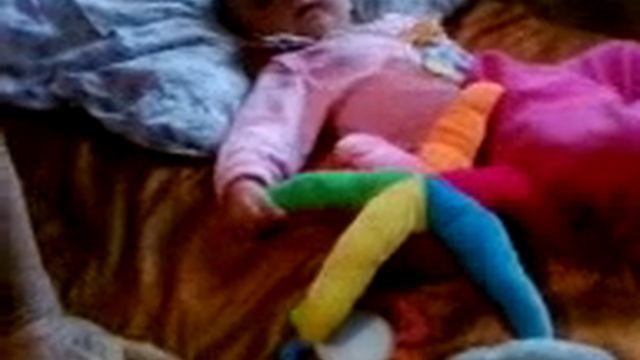 +Маленькая Лина у пробабушки