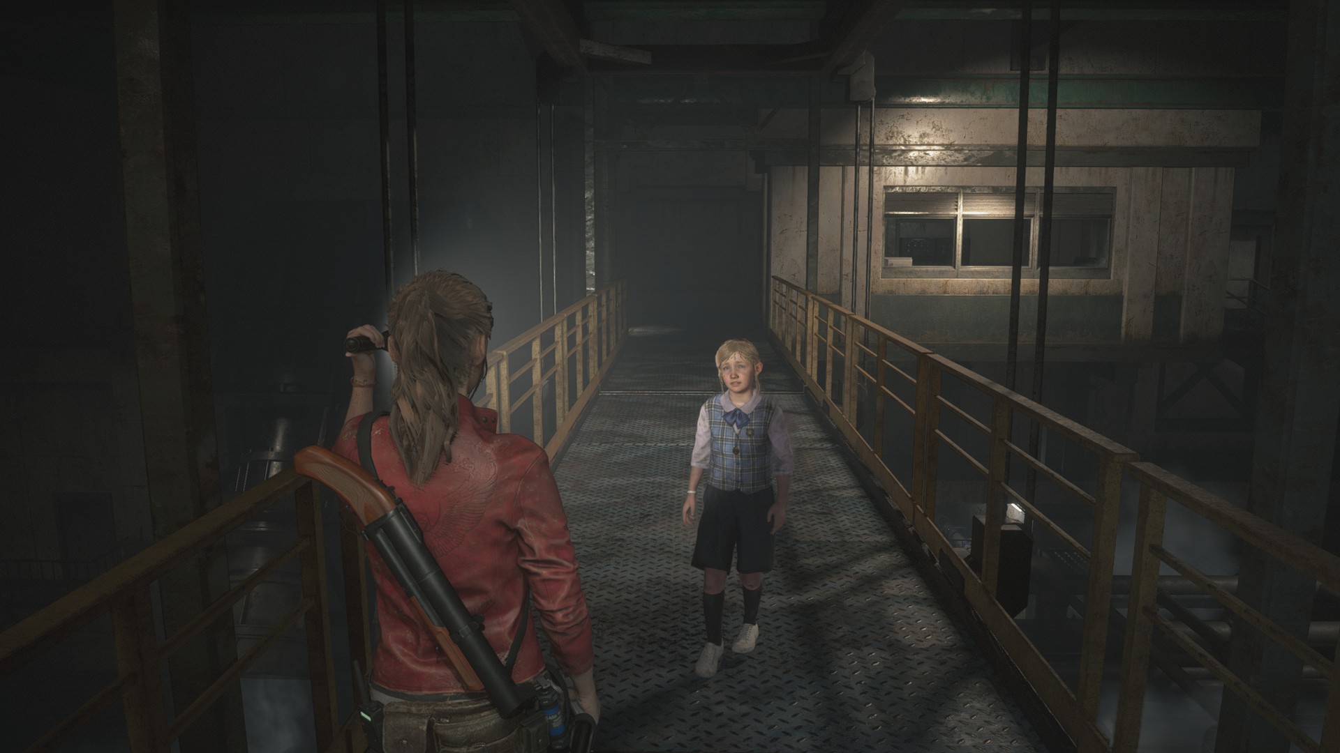 Resident Evil 2 Remake Claire Redfield Scenery A part3. Встреча с Леоном. Ликеры. Ужасный мутант.