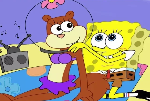 рисуем белку Сэнди Чикс ,поем песню на 4 минуте!