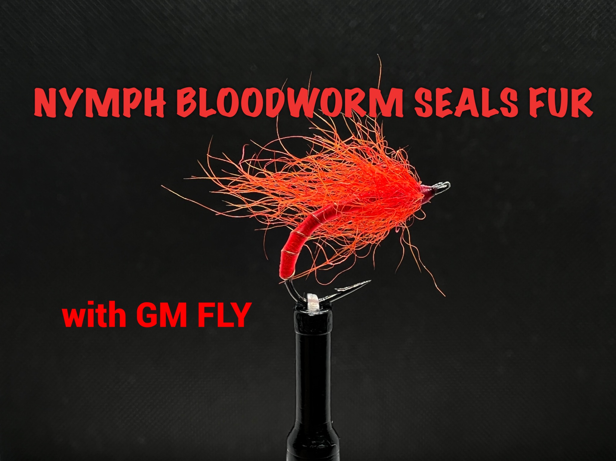 Нимфа Мотыль Мех Тюленя/Nymph Bloodworm Seals Fur Как связать от GM FLY