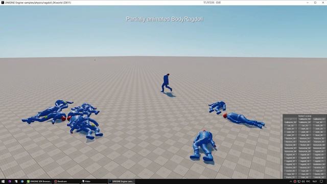 Unigine 2 - Примеры Симуляция Физики