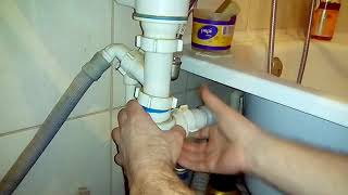 Как прочистить сифон для раковины, мойки!