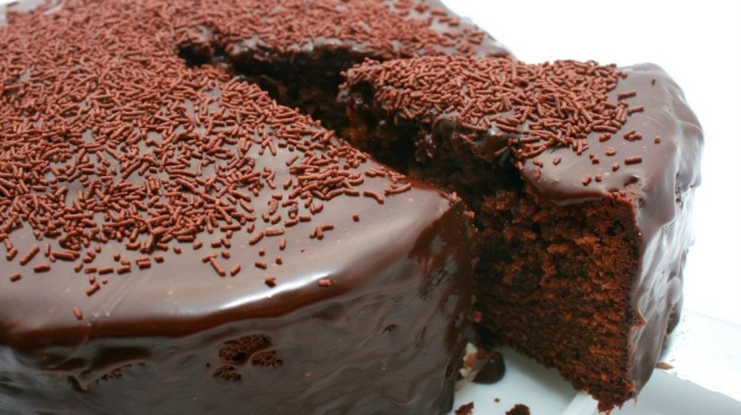Шоколадный пирог в микроволновке.