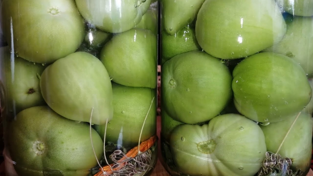 Как приготовить солёные ЗЕЛЁНЫЕ ПОМИДОРЫ на ЗИМУ без стерилизации и без уксуса