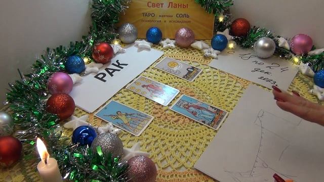 4 - РАК - прогноз ТАРО - с  18.12.2023г. по  24.12.2023г. + Послание от Высших Сил.