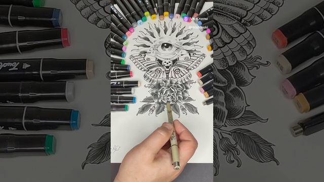 Тату эскиз Опасная любовь