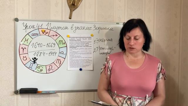 Урок 41. Плутон в знаках Зодиака