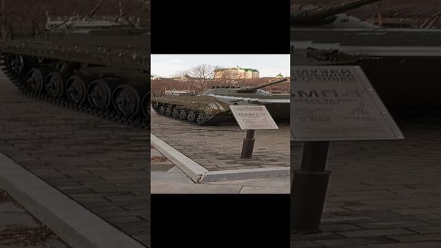 Парк военной техники под открытым небом. г.Новокузнецк. Апрель 2024