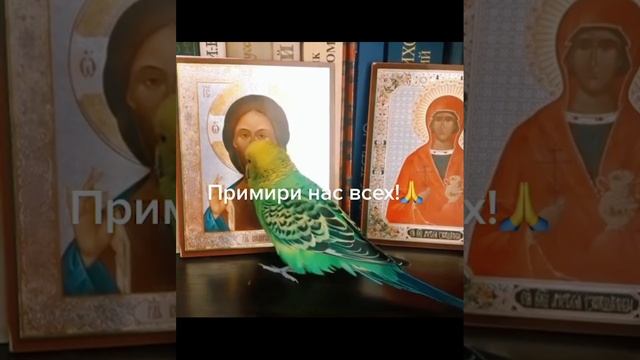 Он молится за всех нас.