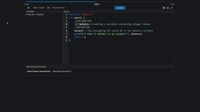 Declare and initialize variables in 1-step