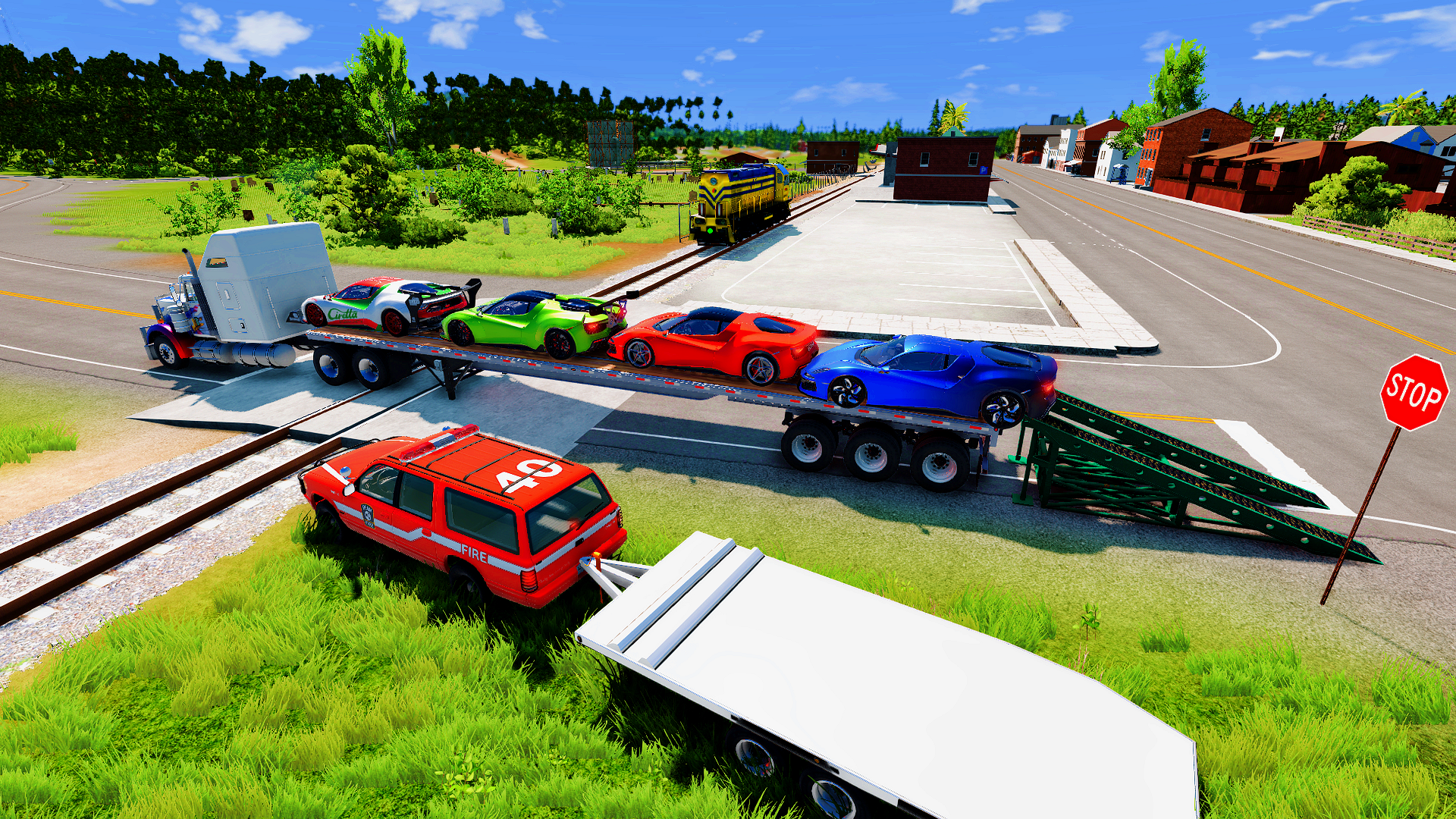 МУЛЬТИКИ ПРО МАШИНКИ ЗАСТРЯЛ НА ЖЕЛЕЗНОДОРОЖНОМ ПЕРЕЕЗДЕ