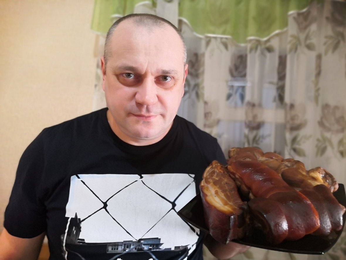 #Первое пробное копчение в новой коптильне.