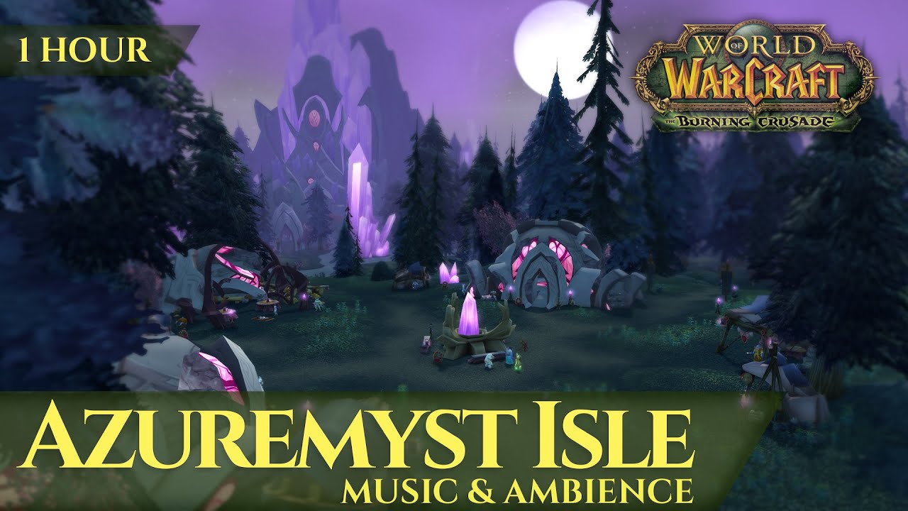 Azuremyst Isle - Music & Ambience (1 hour, 4K, World of Warcraft The Burning Crusade aka TBC)