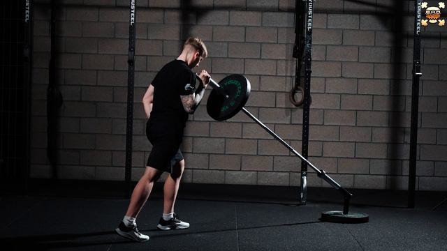 Жим штанги ландмайн стоя