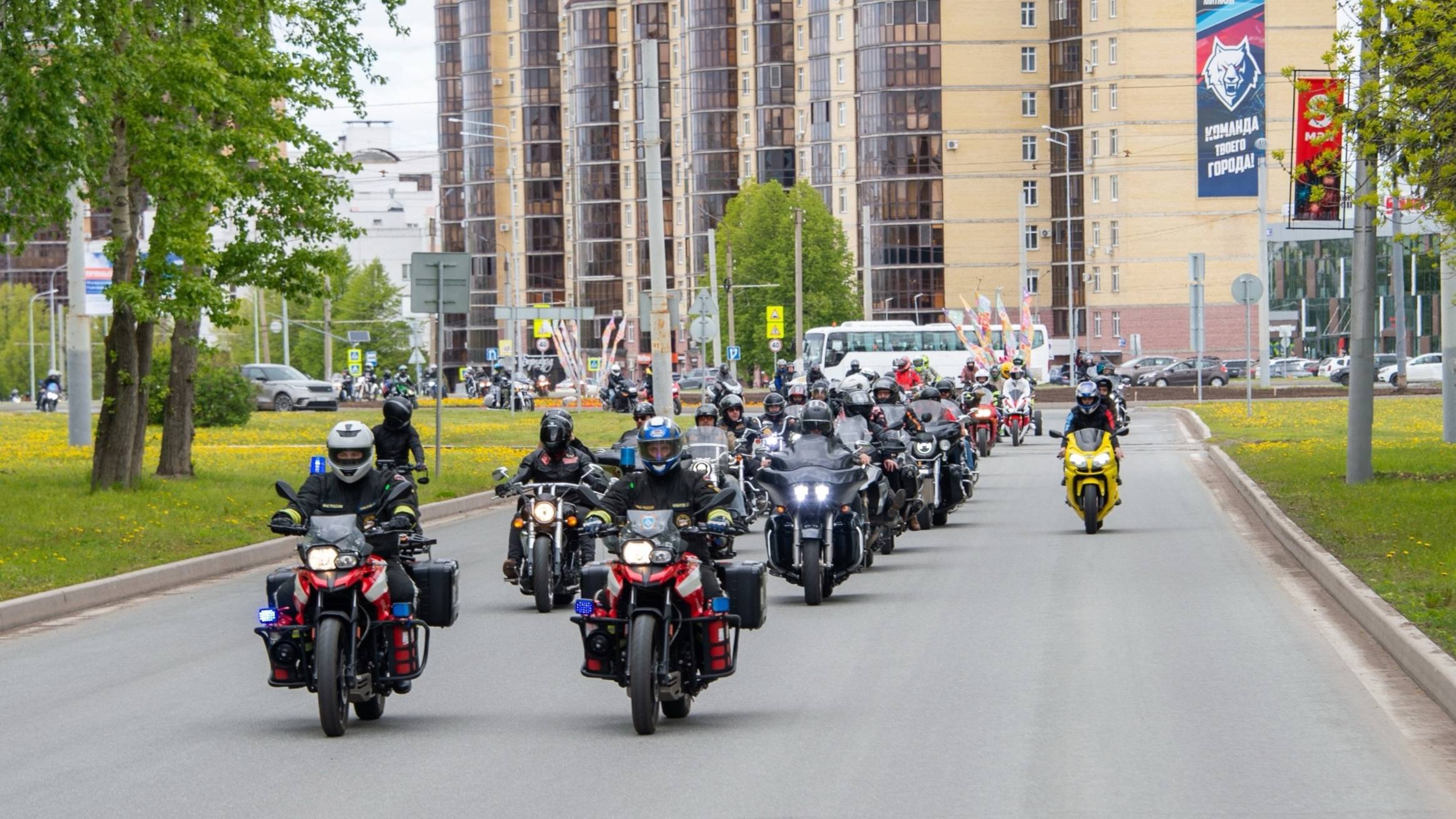 Торжественное открытие мотосезона 2024 в городе Нижнекамск.