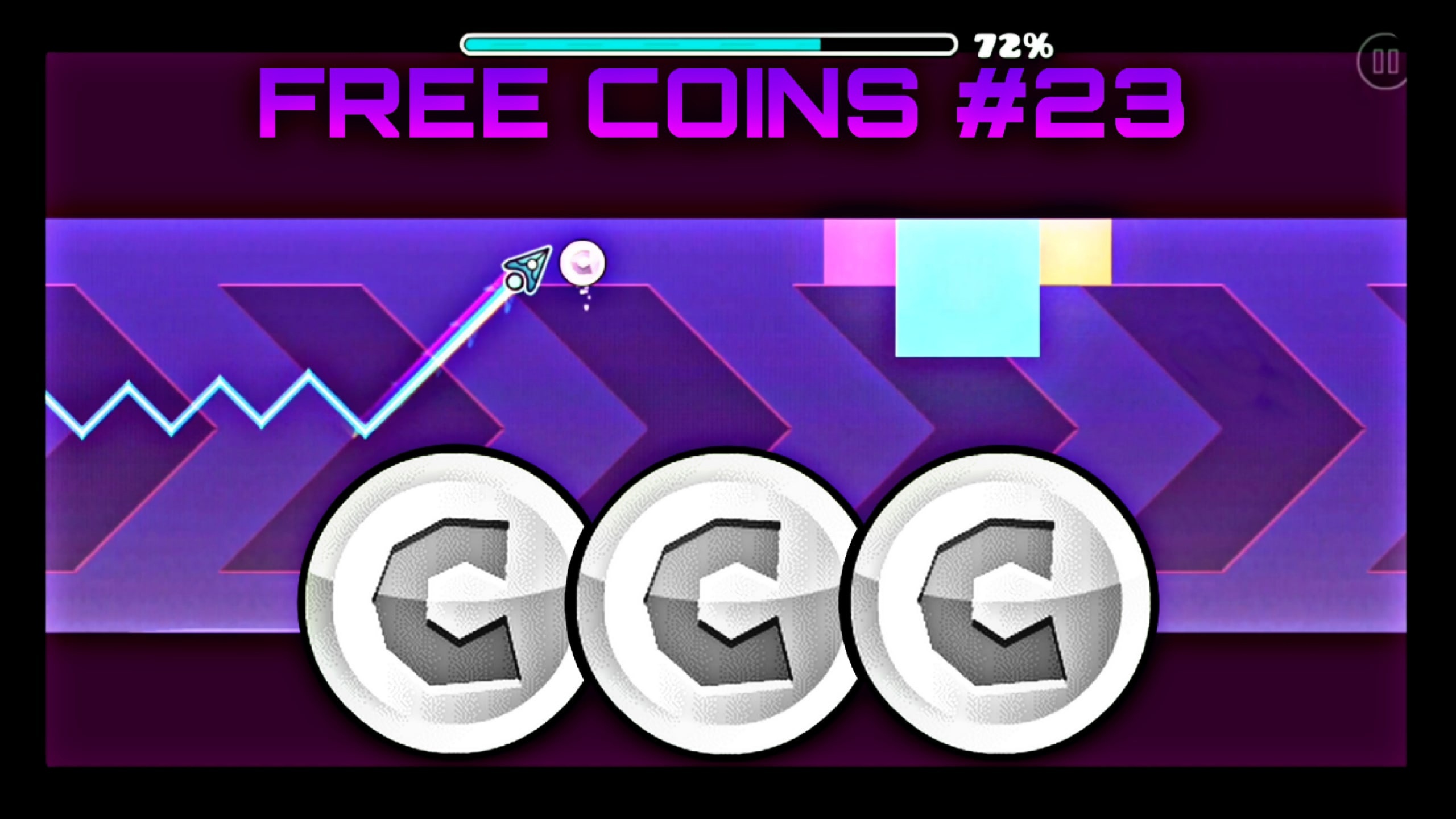 БЕСПЛАТНЫЕ МОНЕТЫ #23: Bukach by AlasstorGD (Easy 2*) [3 coins] | Geometry Dash