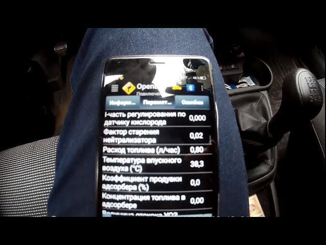 LADA GRANTA FL  Замер ср.расхода бензина холостого хода ELM 327