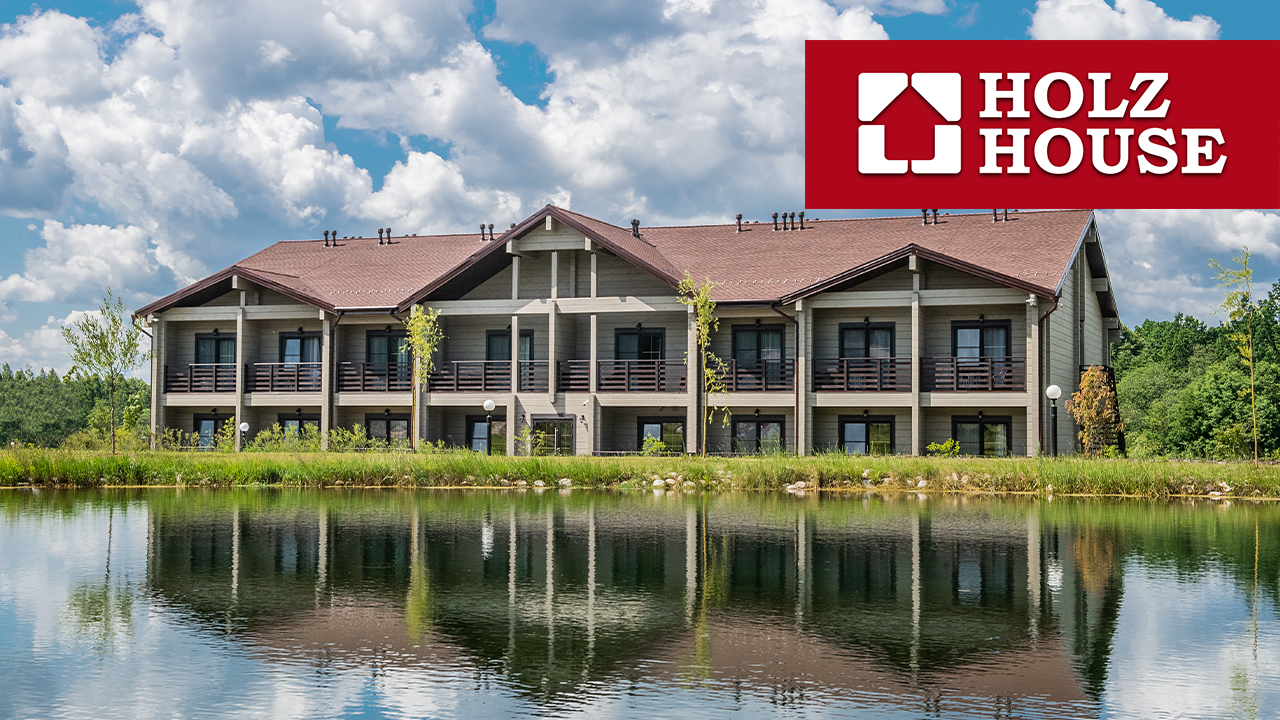 Отель из клееного бруса "Лепота". Московская область.