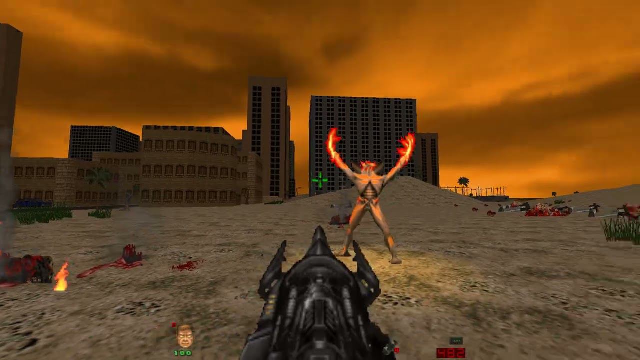 Демонстрация Quake1 Lightning Gun для BDv21