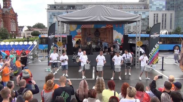 20180721 Театральный дворик 2018. DrumTime (Санкт-Петербург). Второе выступление на пл. Ленина