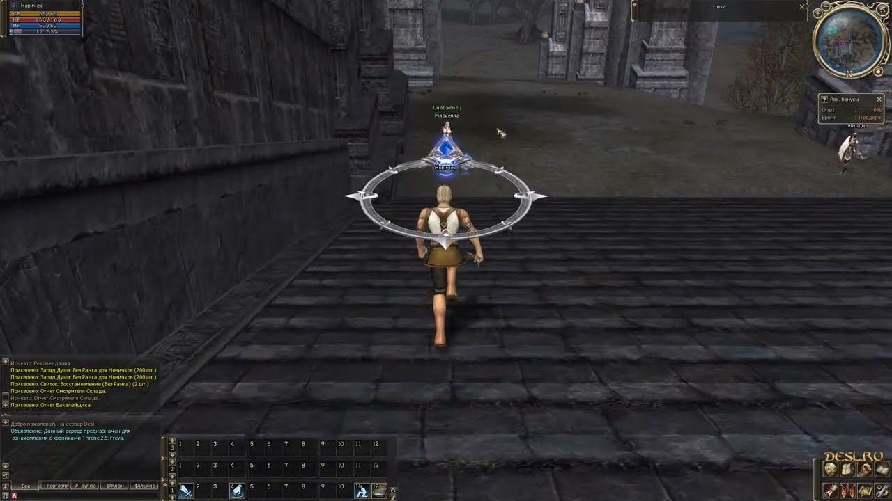 Первые шаги в игре Lineage2 Freya