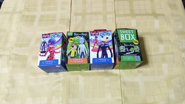 Открываем Свит Боксы Рик и Морти №3 и Леди Бак. Open Sweet Boxes Rick and Morty №3 and Lady Buck.