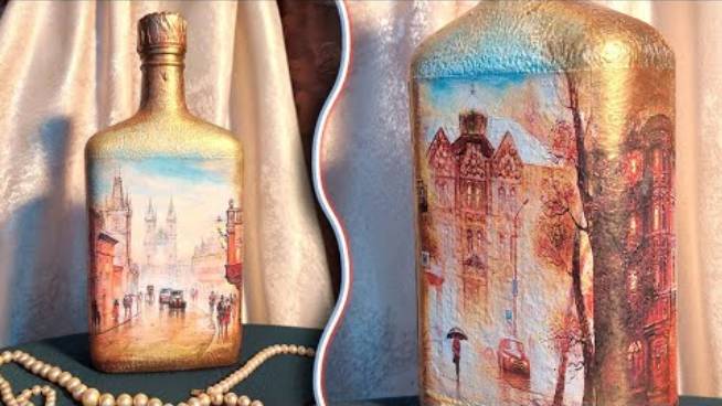 Мастер класс декорирования бутылки