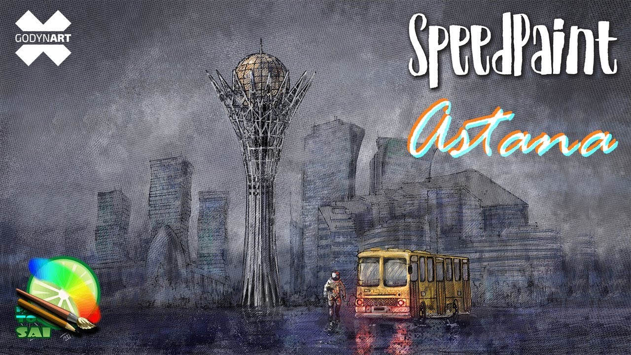 How to draw city Astana