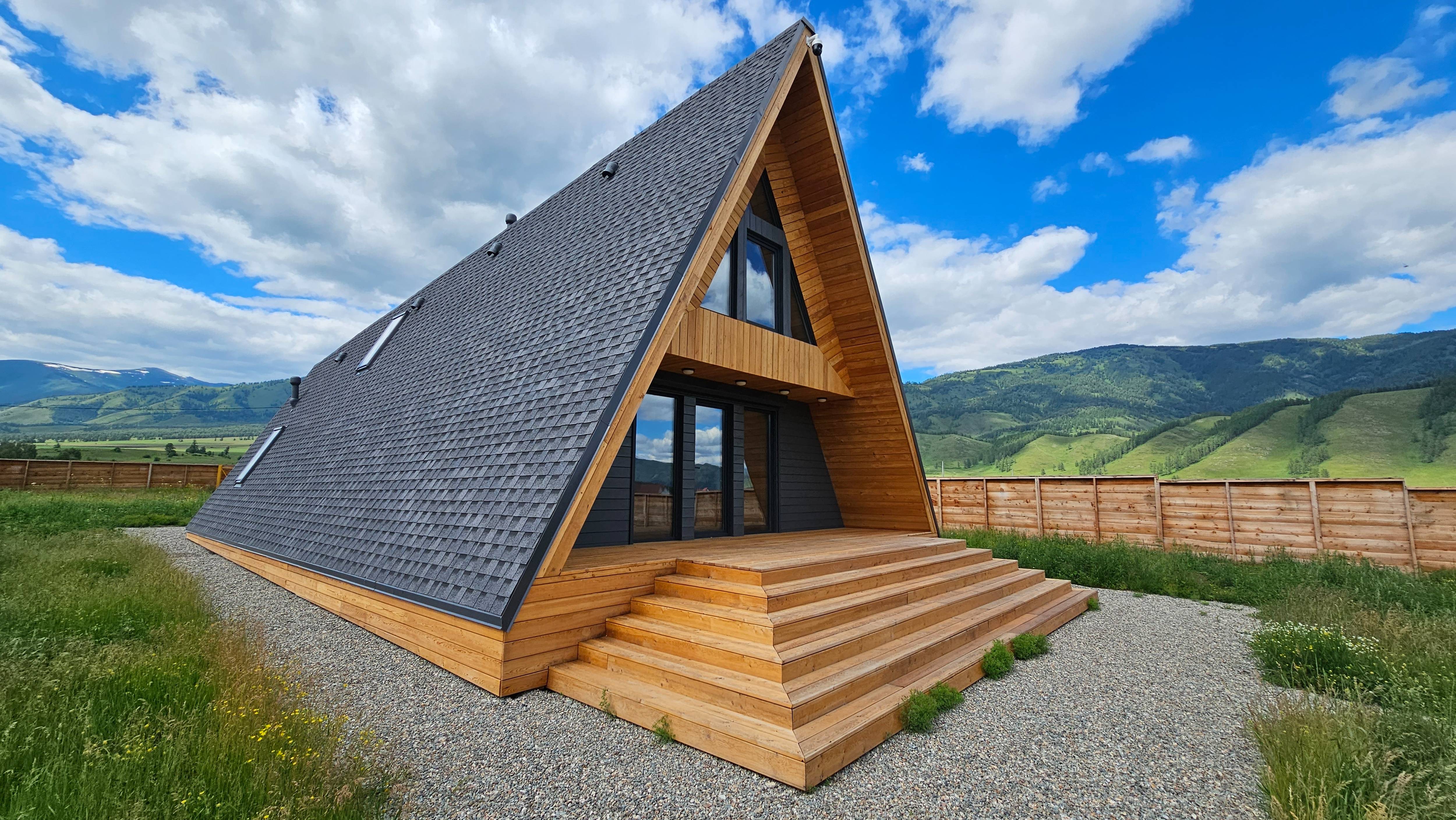 А-фрейм. Дом на Алтае. Обзор готового дома с ремонтом. Рум Тур по дому 180 м².