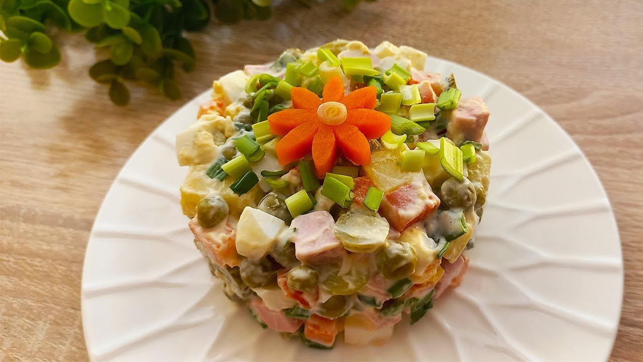 Самый вкусный Салат на праздничный стол! Быстрый вкусный рецепт за 10 минут! ОЛИВЬЕ  Лучшая ЗАКУСКА