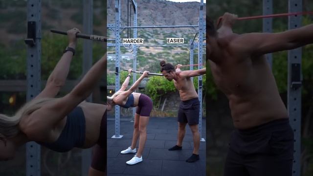 Три упражнения на подвижность плечевого сустава (бодибар или резина)