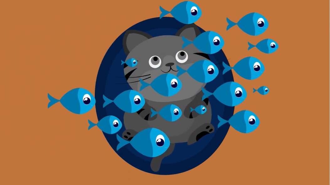 How to draw a lazy cat / Как нарисовать ленивого кота