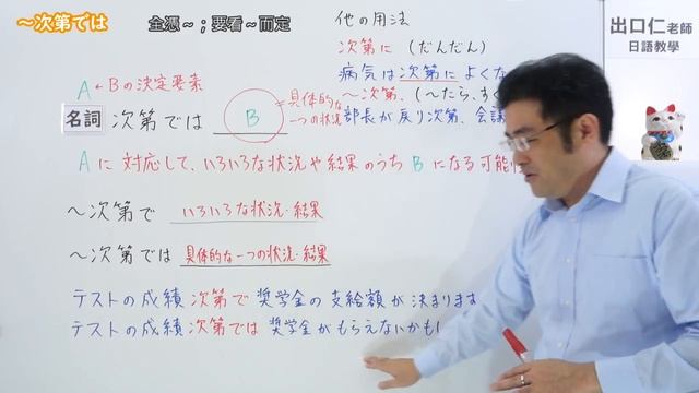 29.【Ｎ２文法】～次第では