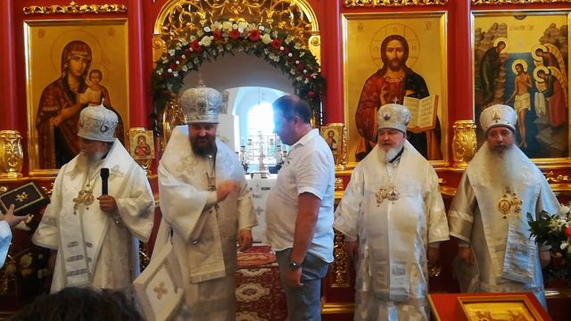 РОДИНА ФЁДОРА УШАКОВА. ВЕЛИКОЕ ОСВЯЩЕНИЕ ХРАМА НА ОСТРОВУ/ХОПЫЛЁВО/БЛАГОЛЕПНОЕ ЗАВЕРШЕНИЕ ПРАЗДНИКА.