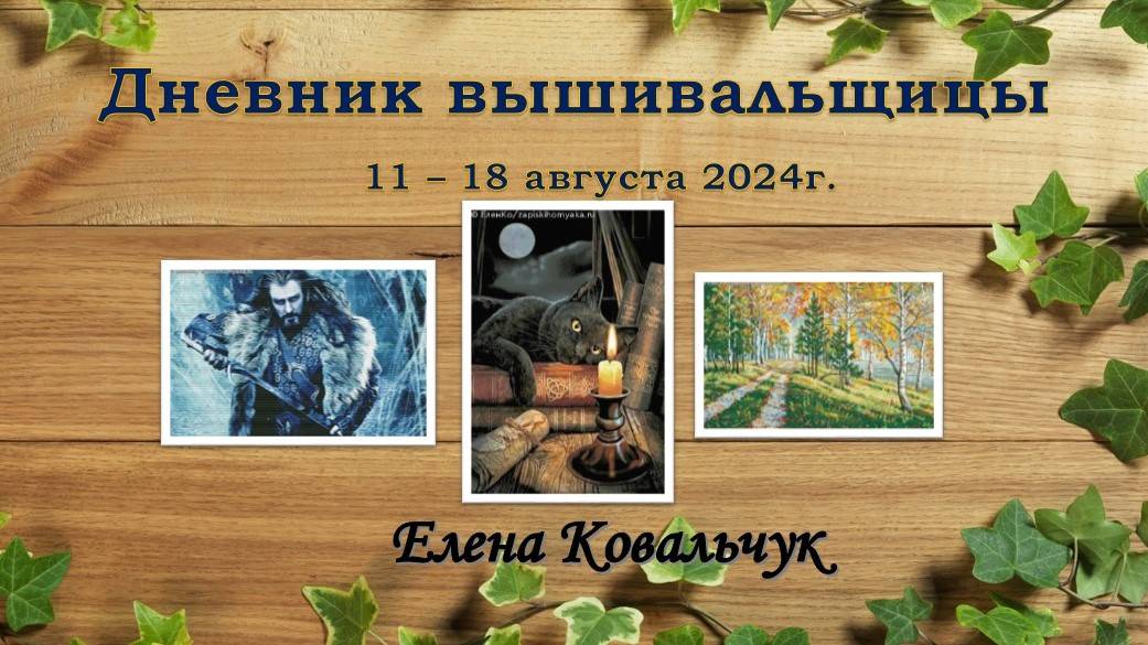 Дневник вышивальщицы 23/2024 (11 – 18 августа)