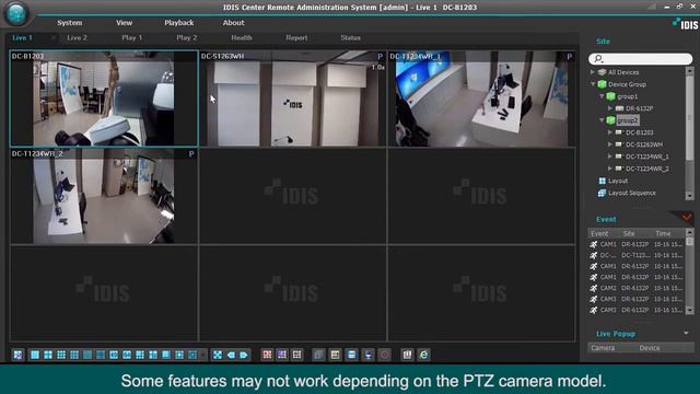 IDIS Center - Live Video Surveillance