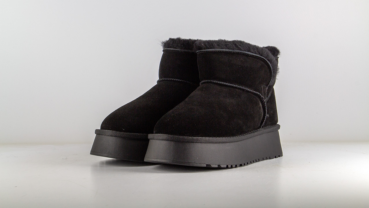 Угги V.i.konty женские черные KMNJ6690-1ZM