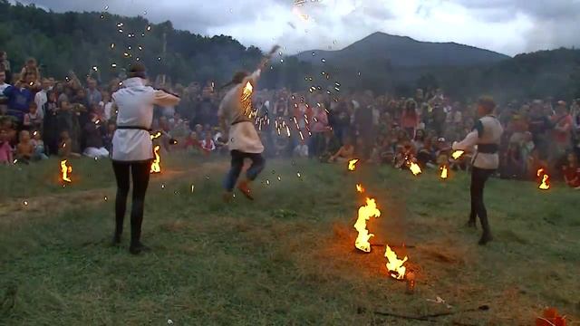 Огненное шоу на Купало-2014 Новороссийский театр Экстрима