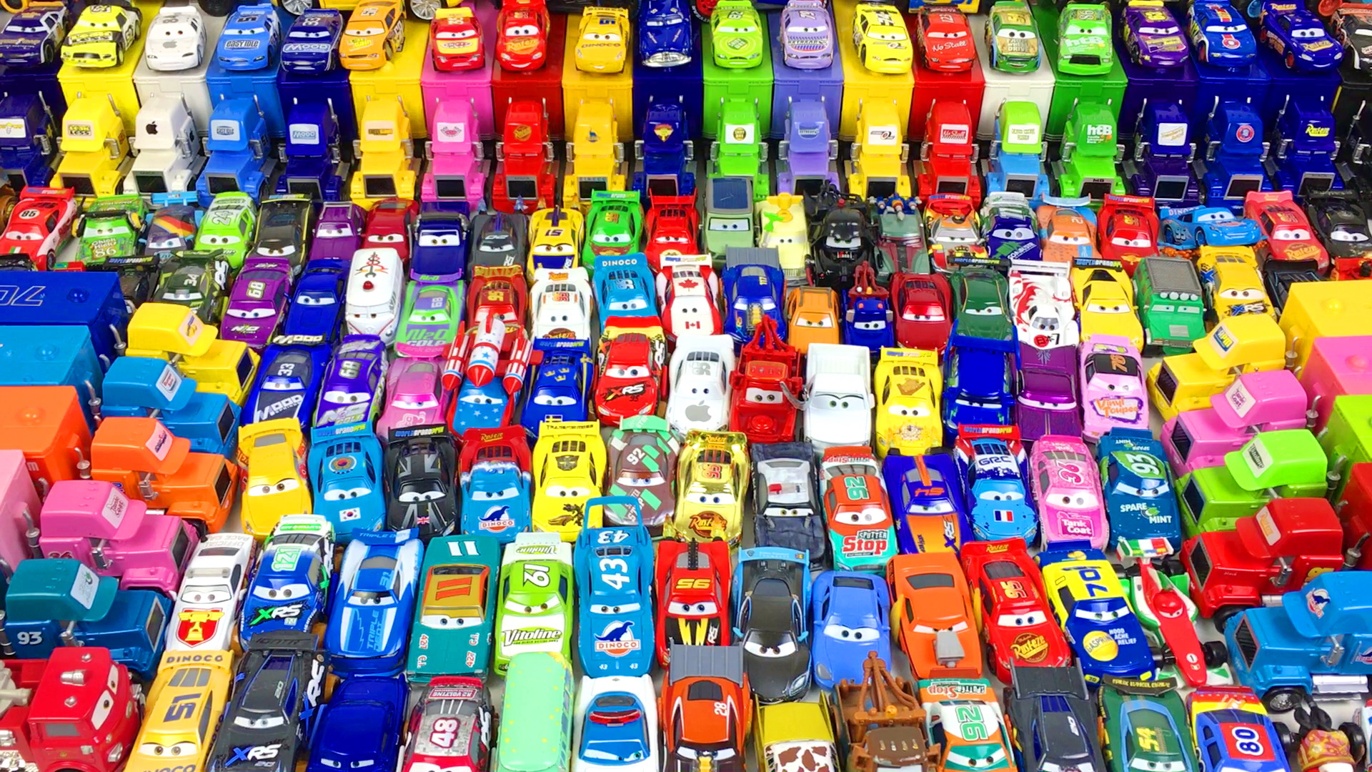 100 Машинок из Мультфильма Тачки Маквин и Друзья Мультики Машинки Игрушки