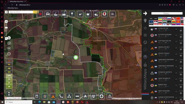 Обзор карты боевых действий Militarymaps Война на Украине за 4 мая 2024 год.