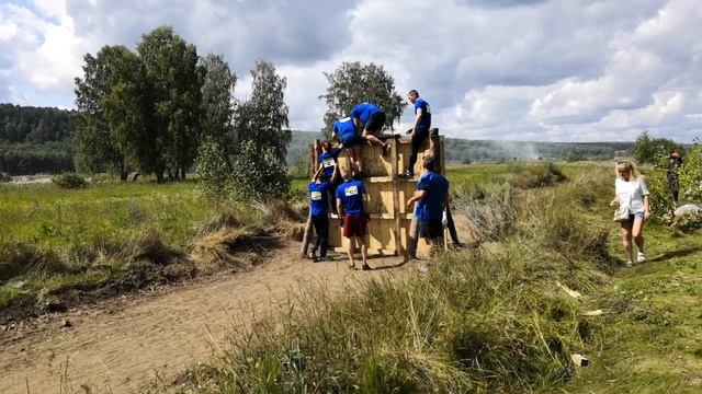 Гонка сибиряков. Лето 2019. Юрга. Препятствие "Стена"