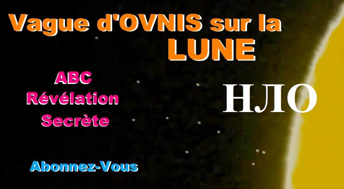 Une Vague d'OVNI Extraterrestre quitte la LUNE!! Hallucinant