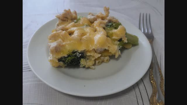 Запеканка из сырых макарон