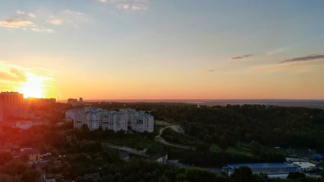 Брянск, Курган с высоты птичьего полета под медленный бит (Lo-Fi Beats, relax, chillout).