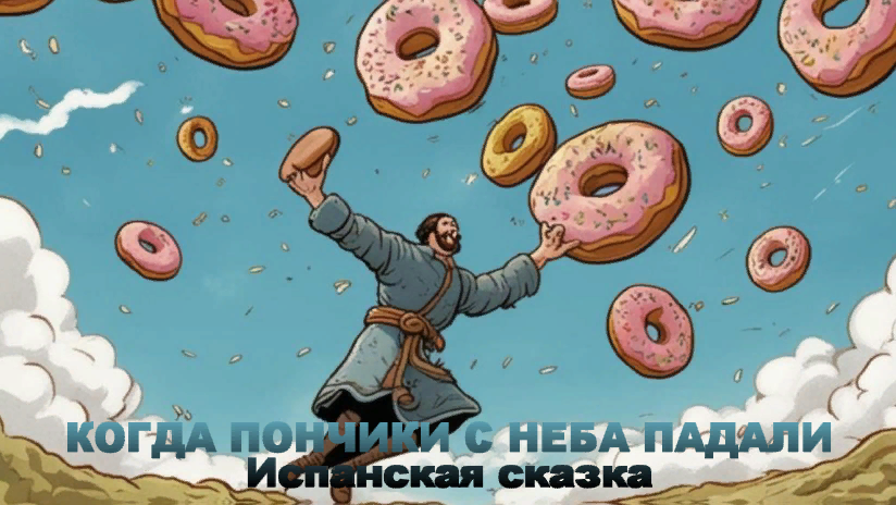 СКАЗКА НА НОЧЬ ДЛЯ ДЕТЕЙ. Когда пончики с неба падали. Испанская сказка про Хуана-дурака.