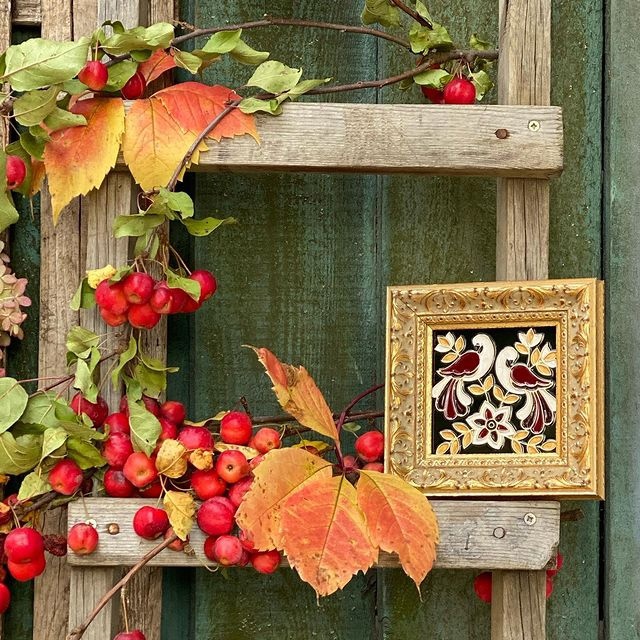 Все, что Вам нужно, это - деревянная плитка oralines и краски!